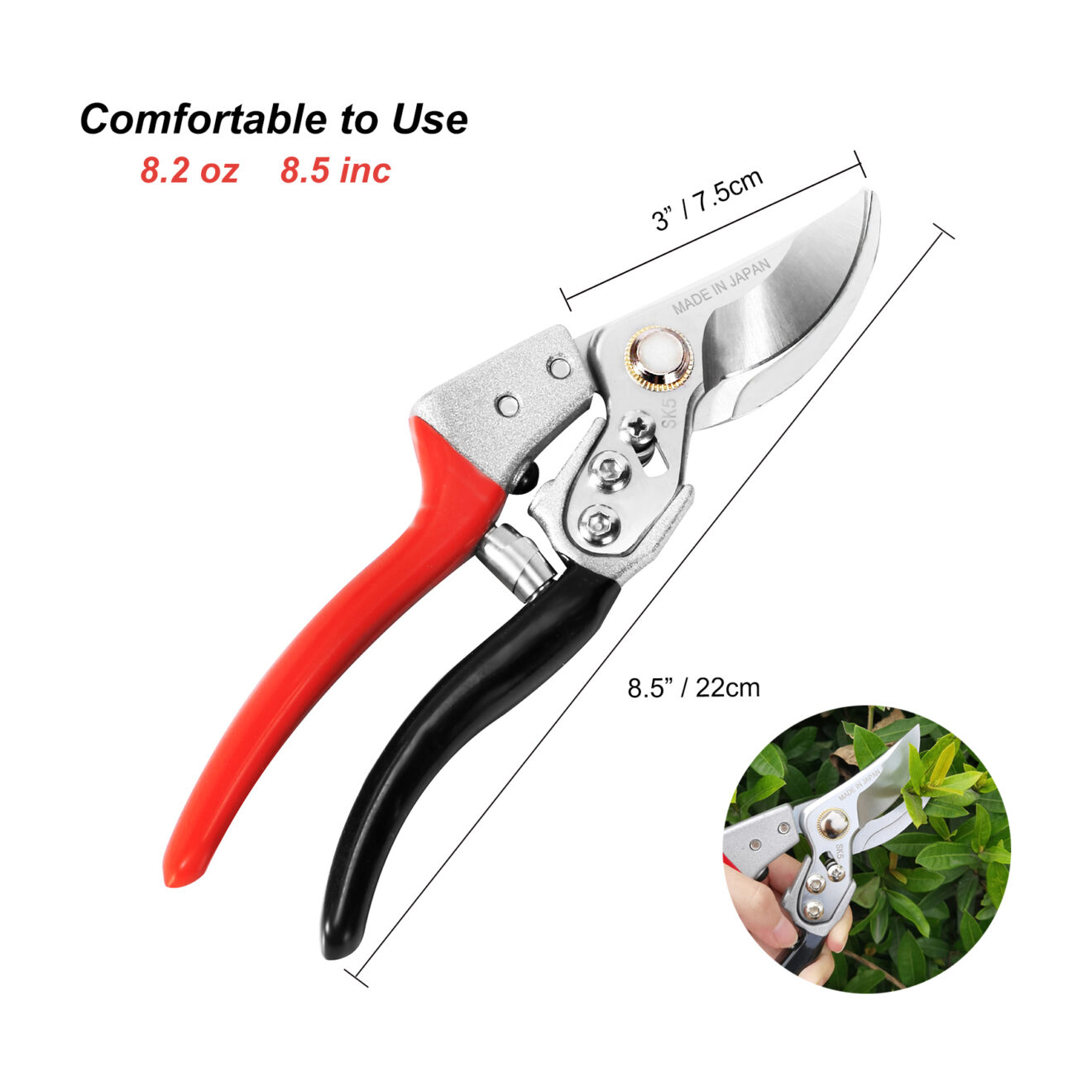 TONMA Pruning Shears [Made in Japan] Professional 8 Inch Premium Plant ...